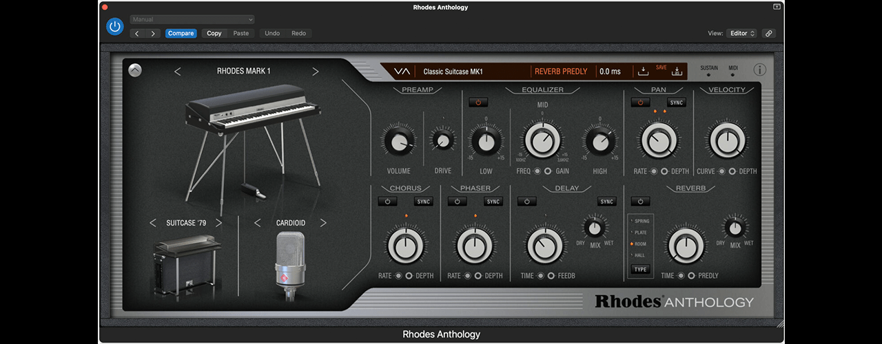 Review do plugin Rhodes Anthology - Teclas & Afins